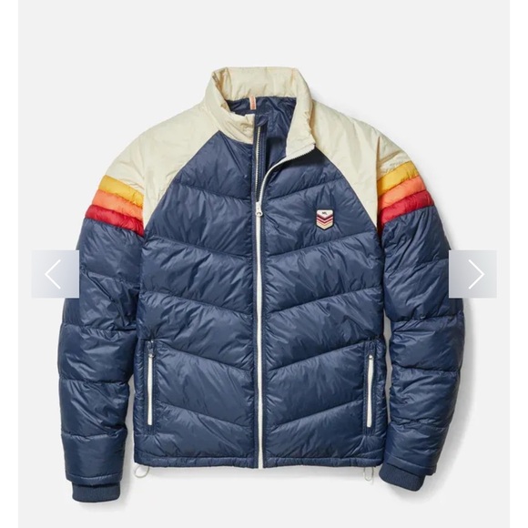 Marine Layer | Jackets & Coats | Marine Layer Navy And Cream Puffer ...